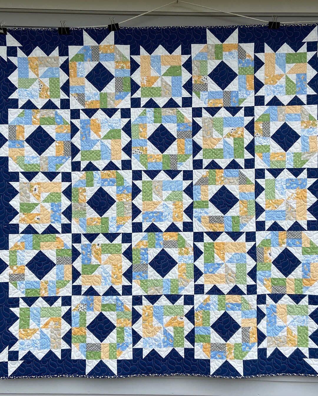 Hand Made Starlit Paths Quilt - Etsy