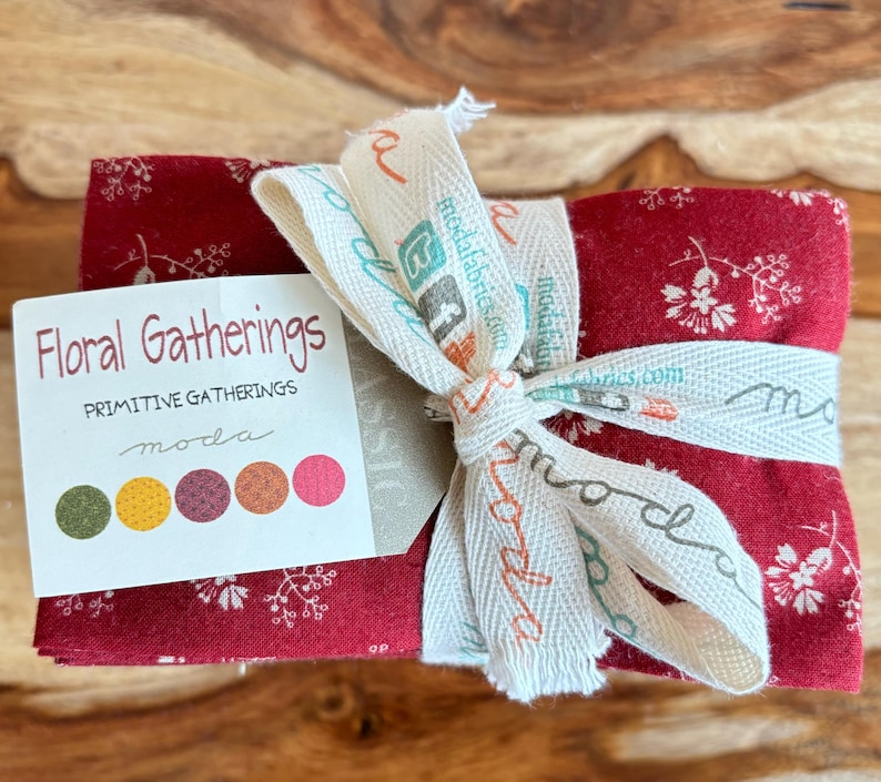 Floral Gatherings Fat Eighth Fabric Bundle by Primitive Gatherings From ...
