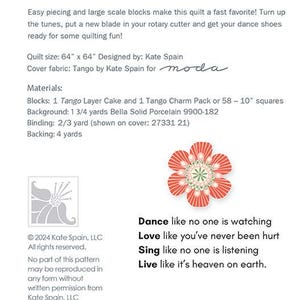 Dance Party Quilt Kit With Tango Fabric by Kate Spain - Etsy