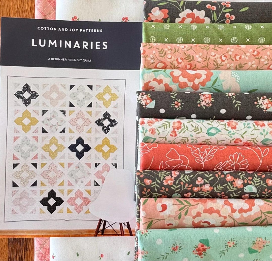 Luminaries Quilt Kit With Abloom Fabric From Coriander Quilts - Etsy