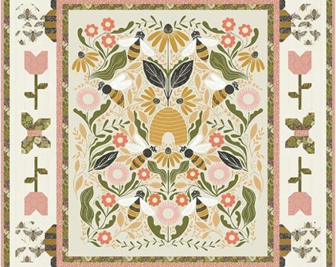 Dance of the Bees Quilt Kit With Bee Garden Fabric by Gingiber - Etsy