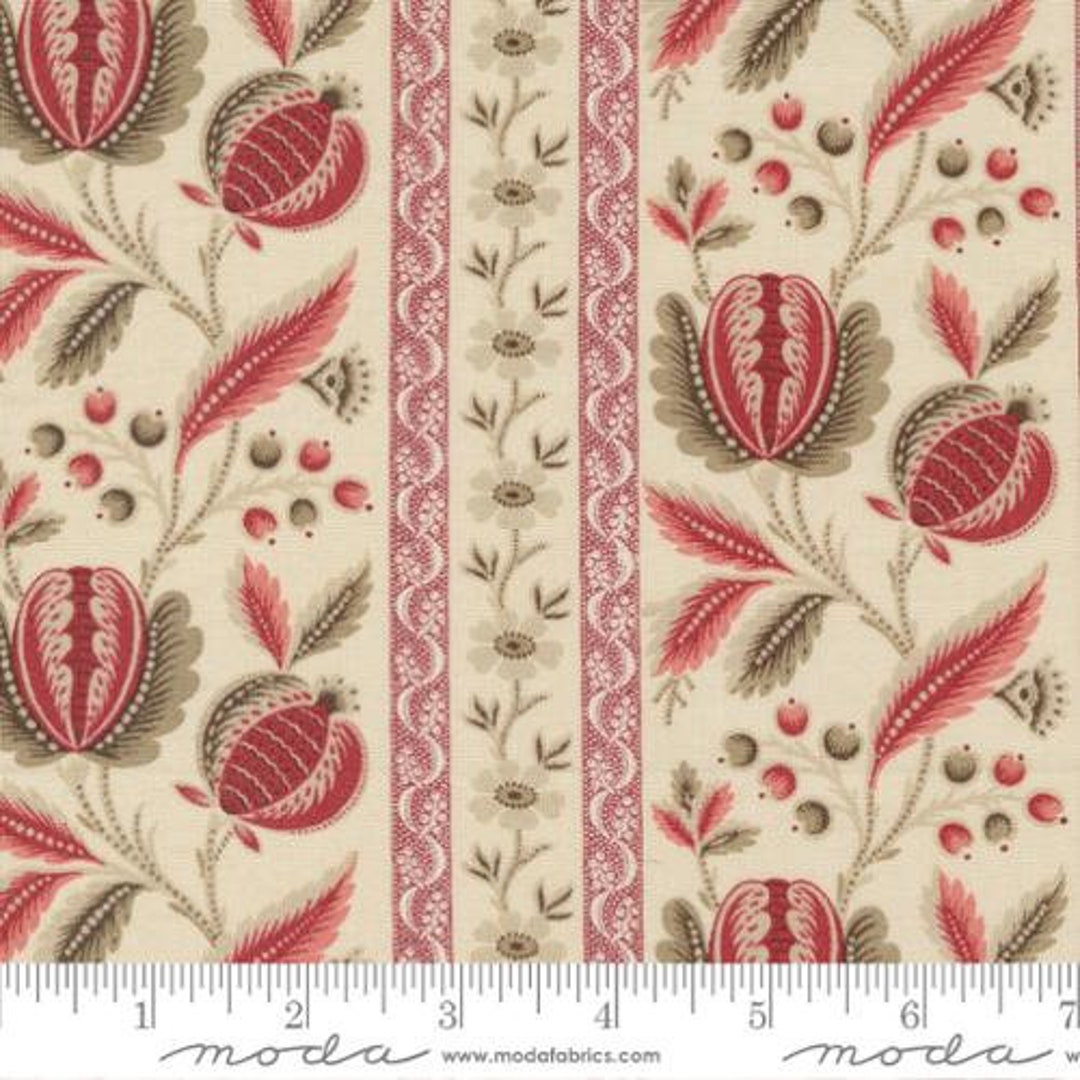Chateau De Chantilly Fabric Remnant by French General From Moda 13940 ...