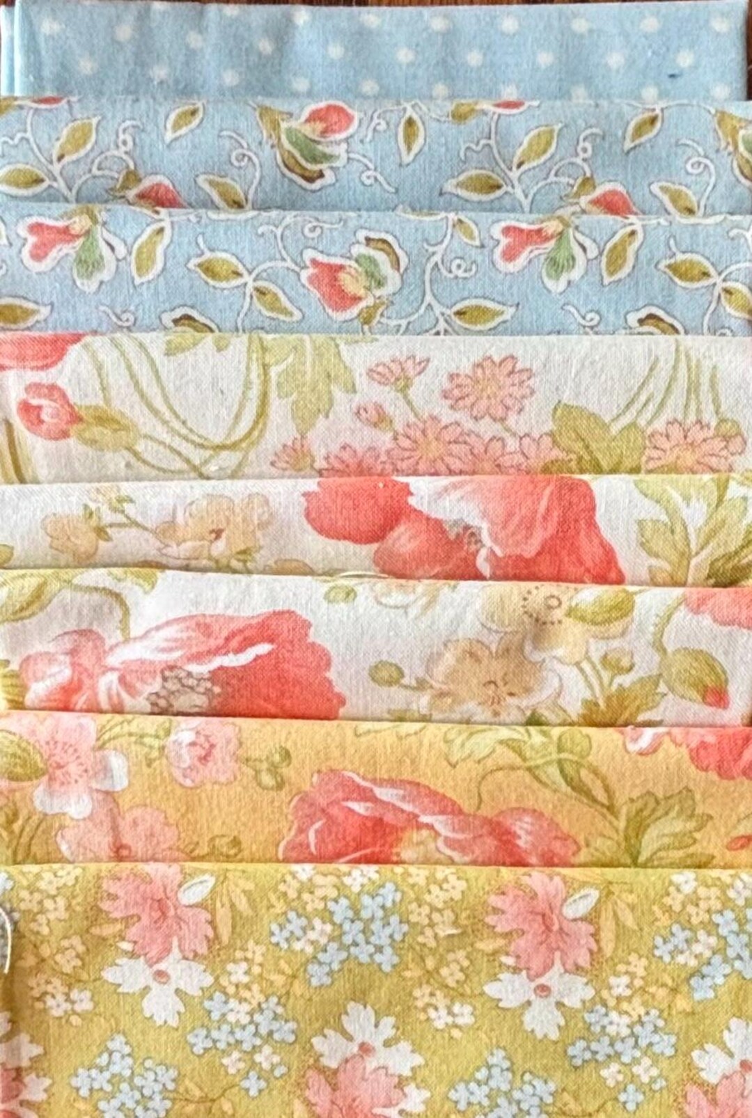 Buttercup Fabric Fat Quarter Bundle by Figtree Fabric From Moda Rare ...