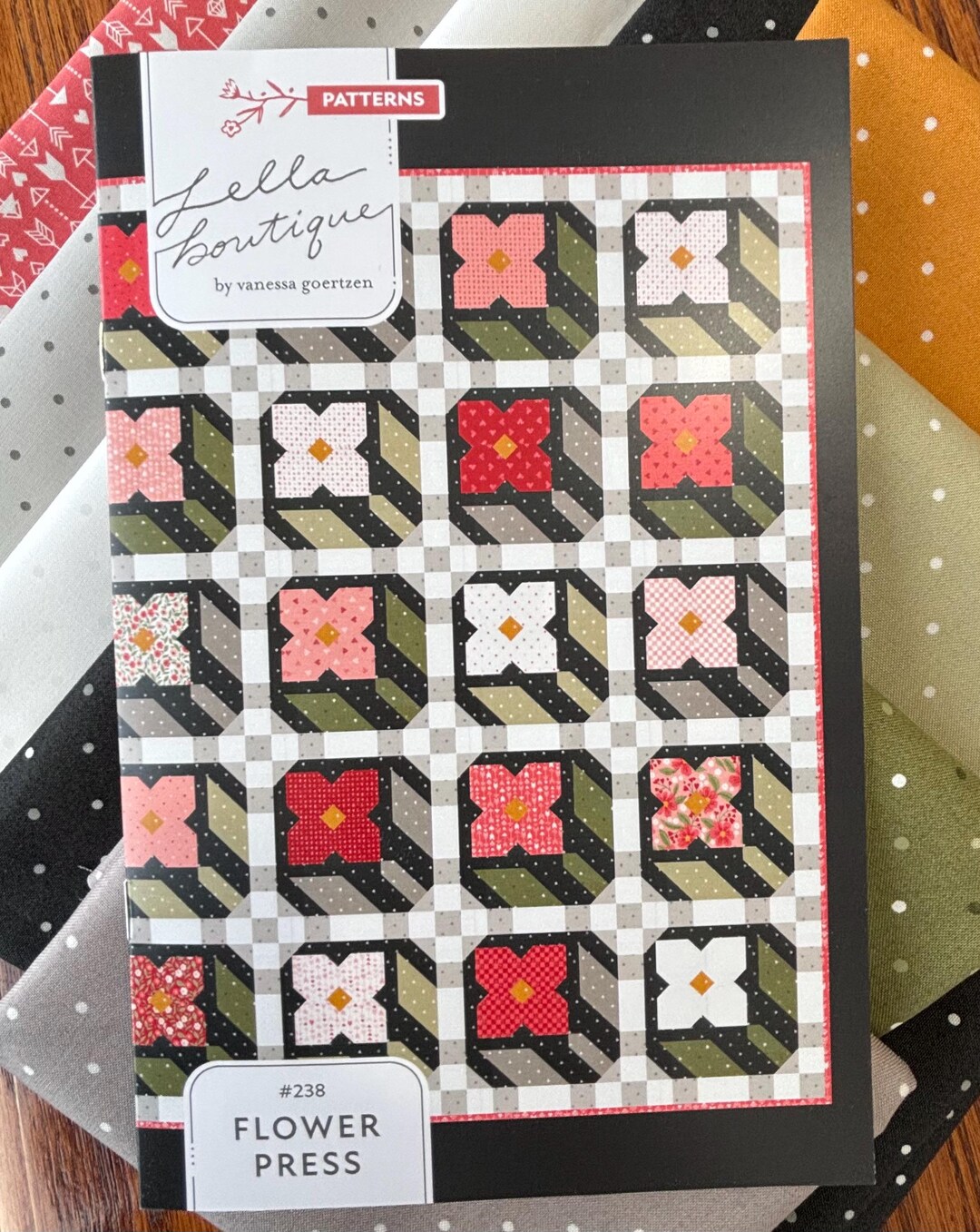 Flower Press Quilt Kit With Love Blooms Fabric by Lella Boutique From ...