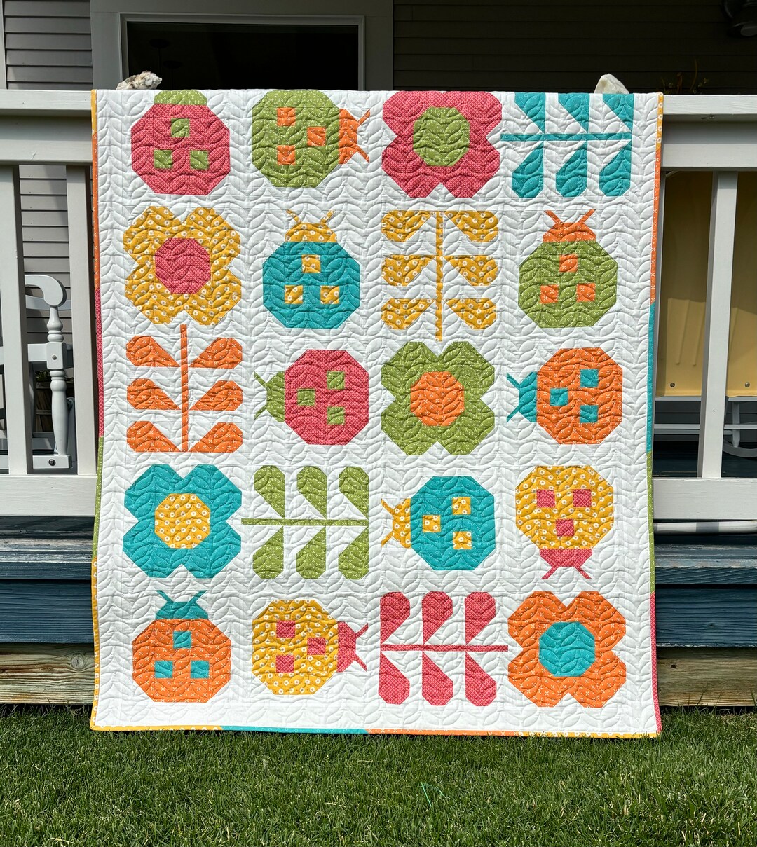 Hello Spring Quilt Kit With Prints From Moda - Etsy