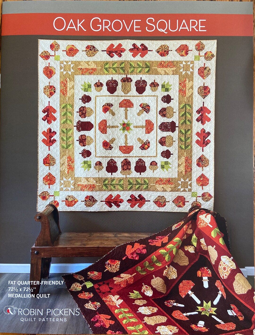 Oak Grove Square Quilt Pattern by Robin Pickens - Etsy