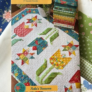 Tulip Time Table Runner Kit With Peachy Keen From Corey Yoder - Etsy