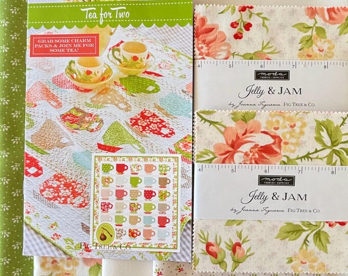 Tea for Two Quilt Kit With Jelly & Jam Fabric From Fig Tree by Moda - Etsy