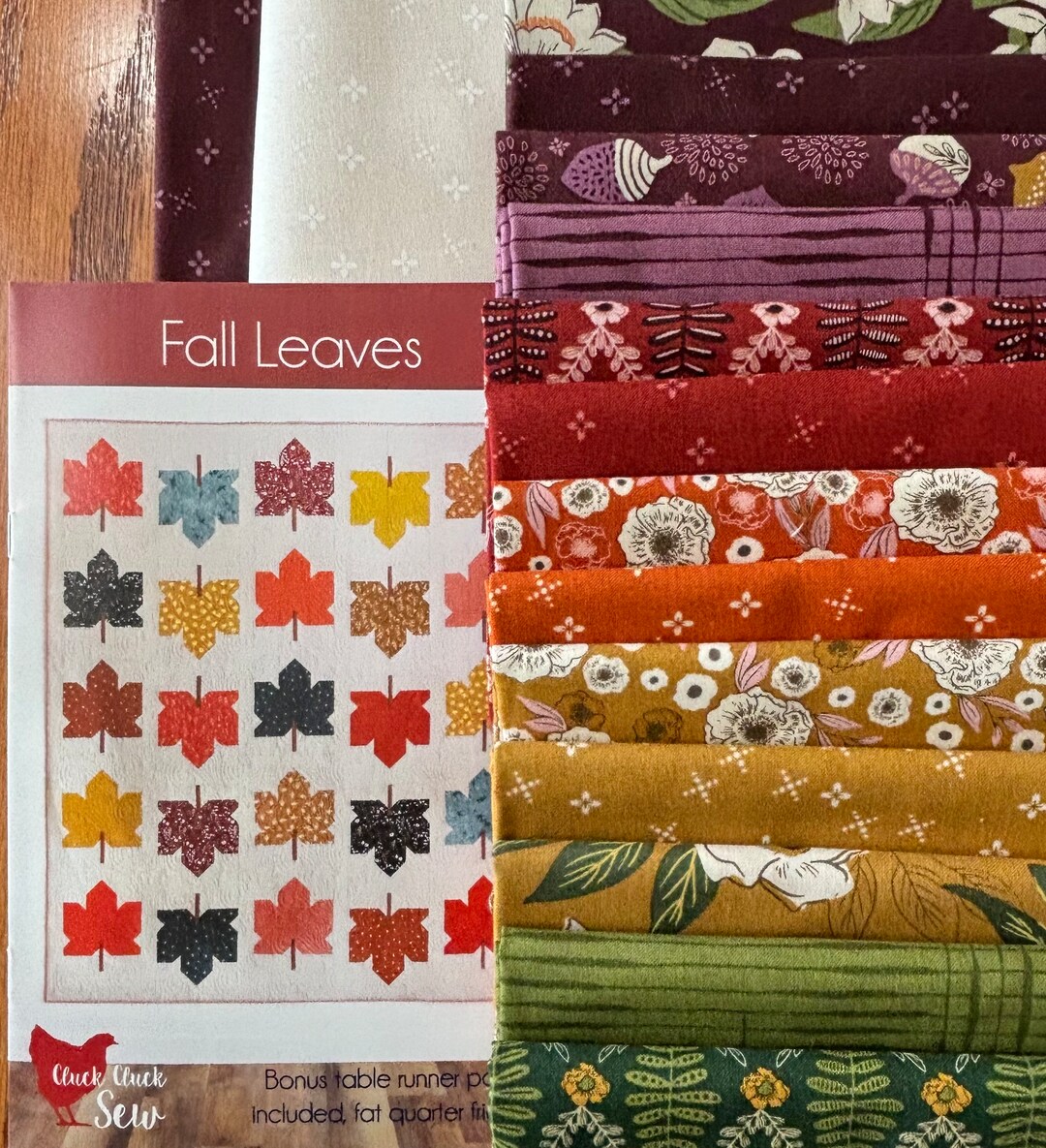 Fall Leaves Quilt Kit With Slow Stroll Fabric From Moda - Etsy