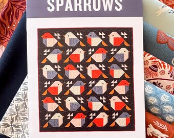 Sparrows Quilt Kit With Flower Pot Fabric by Lella Boutique From Moda ...