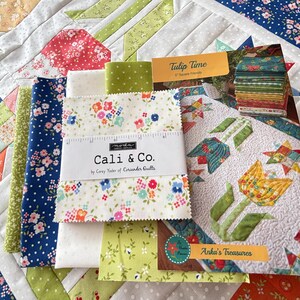 Tulip Time Table Runner Kit With Cali Co Fabric by Cori Yoder - Etsy