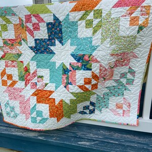 Handmade Star Bloom Baby Quilt - Etsy