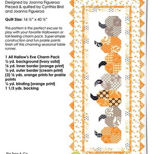 Pumpkins in a Row Quilt Pattern From Fig Tree & Co. - Etsy