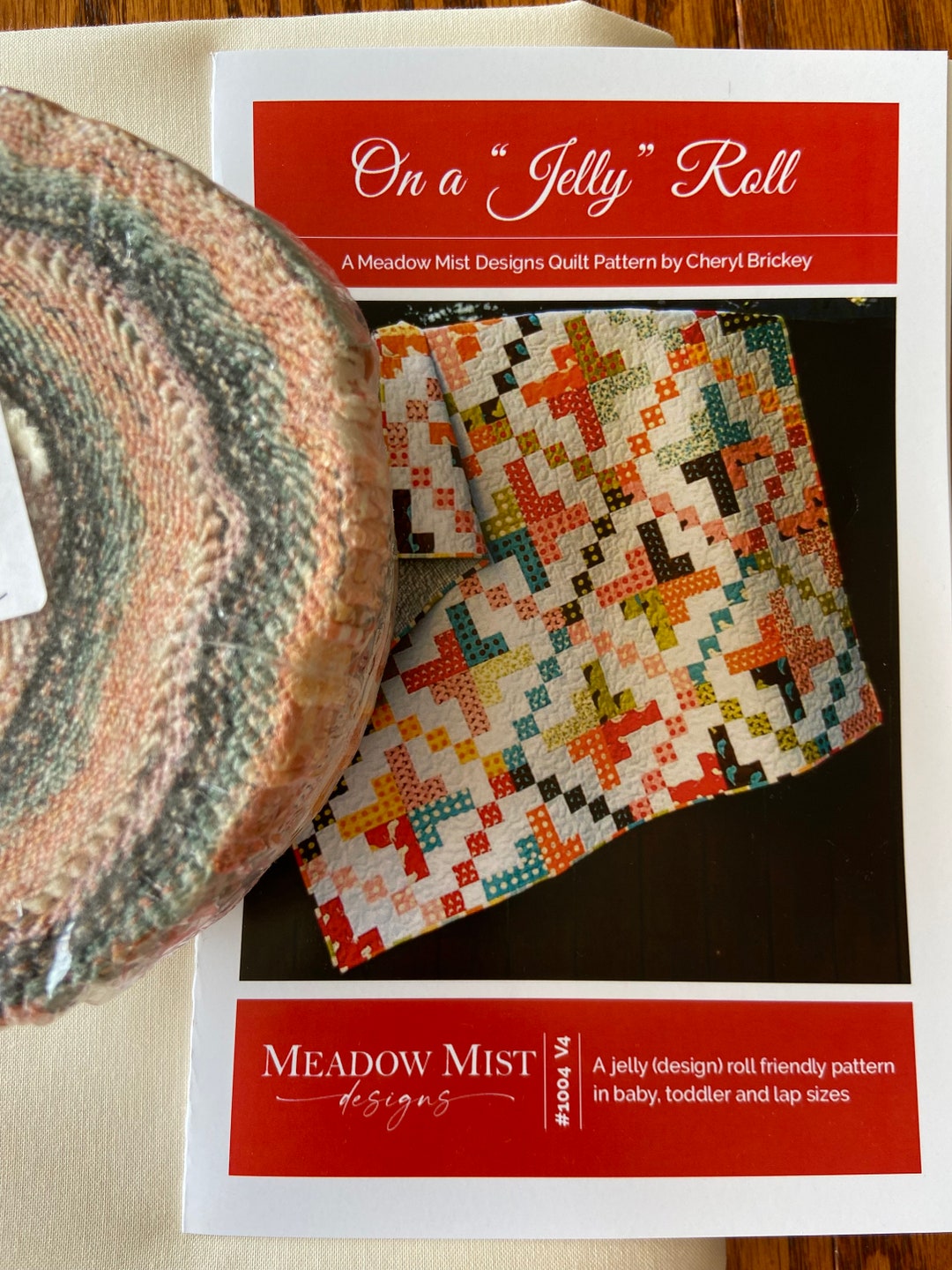 On A jelly Roll Quilt Kit With Kitty Corn Fabric by Urban Chiks From ...