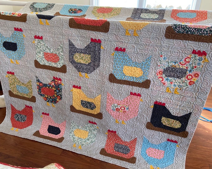 Chickens Quilt Kit With Frankie Fabric From Moda - Etsy
