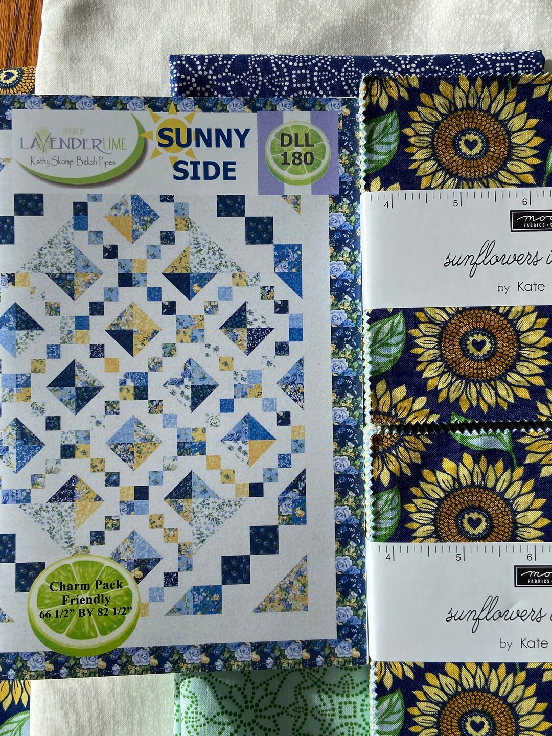 Sunny Side Quilt Kit With Sunflowers in My Heart Fabric - Etsy
