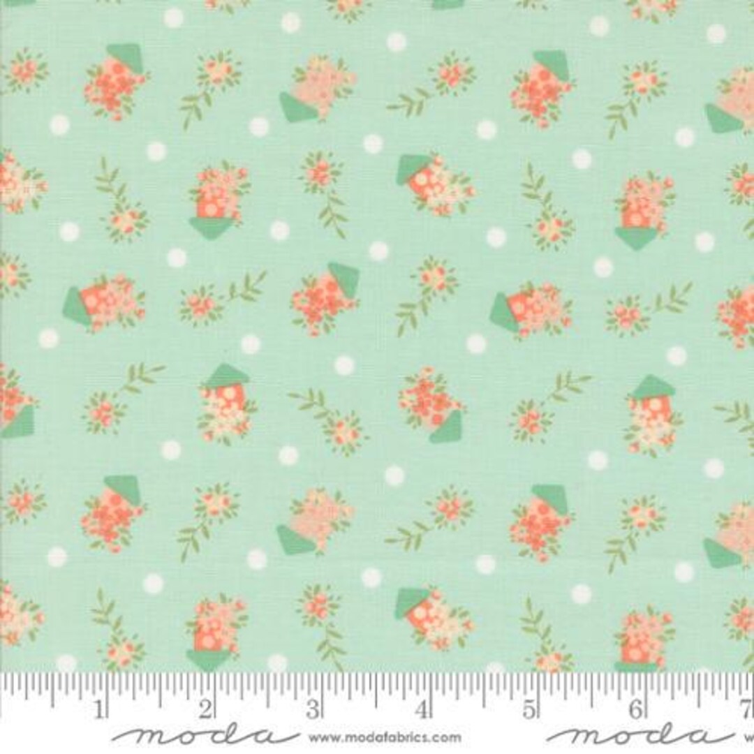 Abloom Quilting Fabric by Corey Yoder From Moda 29213 18 Robins Egg - Etsy