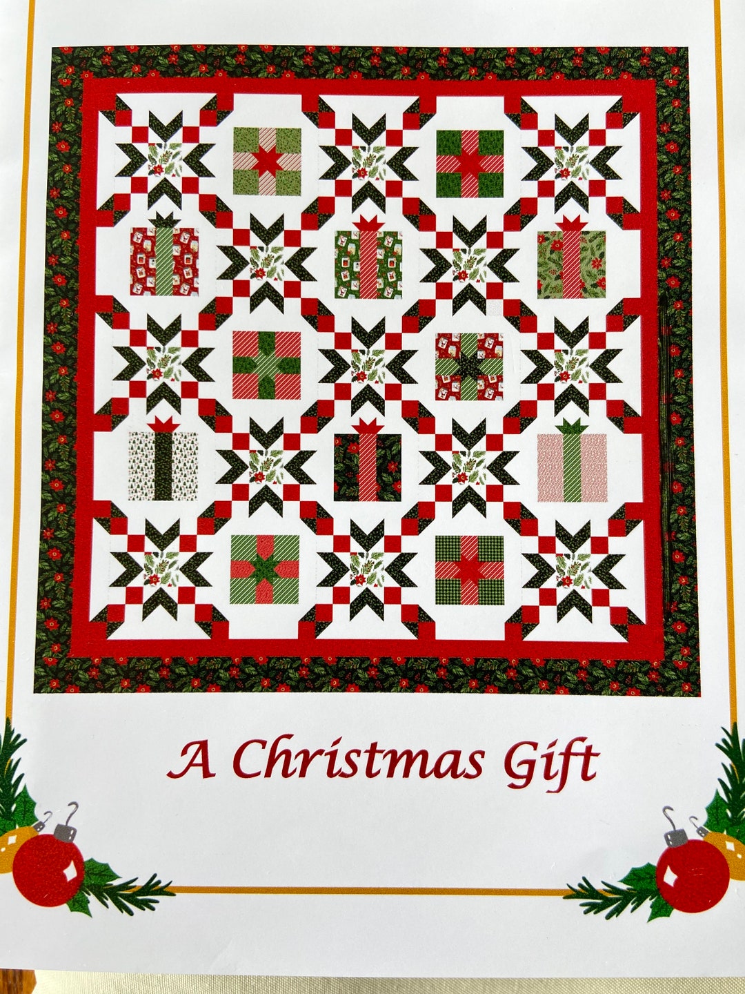 A Christmas Gift Quilt Pattern From Sew-n-quilt - Etsy