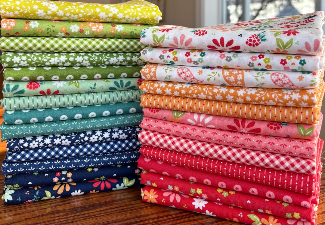 Raspberry Summer Fabric Bundle by Sherri and Chelsi From Moda - Etsy