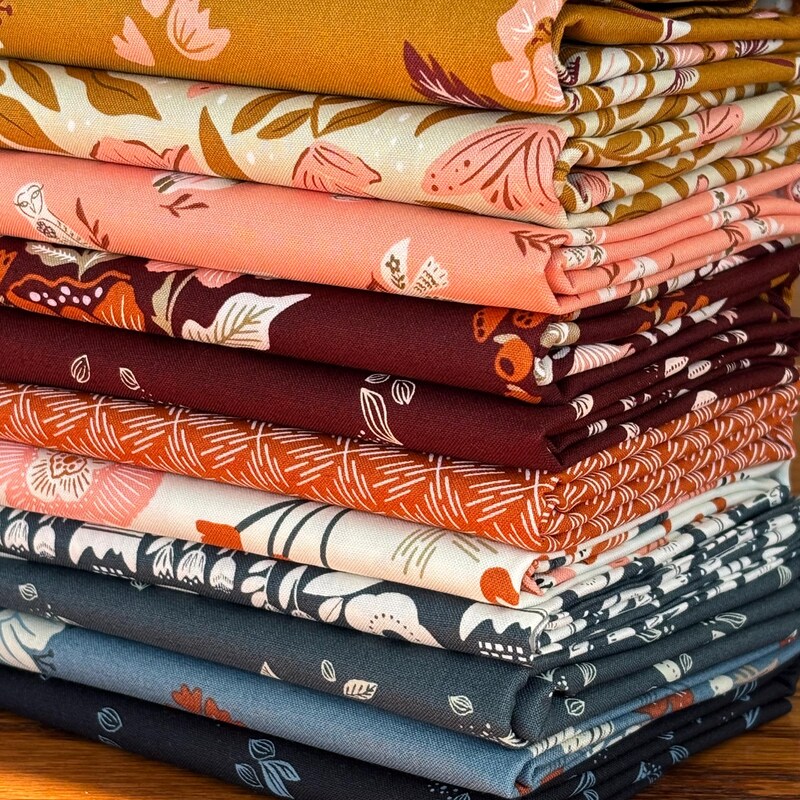 Folk Floral Fabric - Etsy