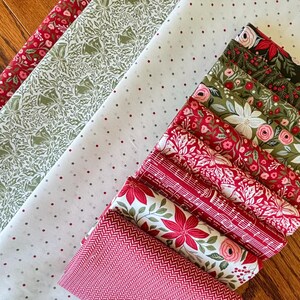 Figgy Pudding Quilt Kit With Berry and Pine Fabric by Lella Boutique From Moda - Etsy