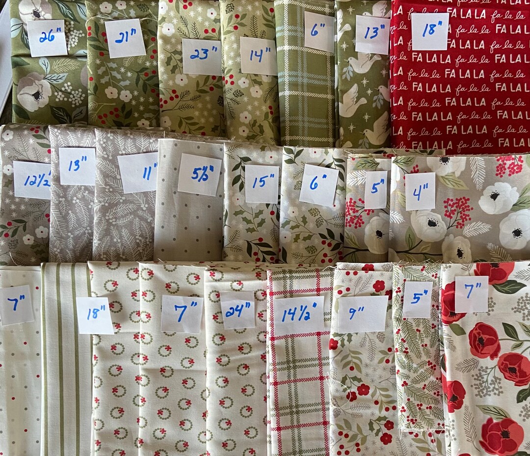 Bolt Ends, Christmas Eve Fabric Bundle by Lella Boutique From Moda - Etsy