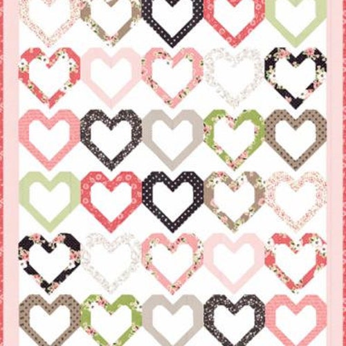 Open Heart Quilt Pattern by Lella Boutique | Etsy