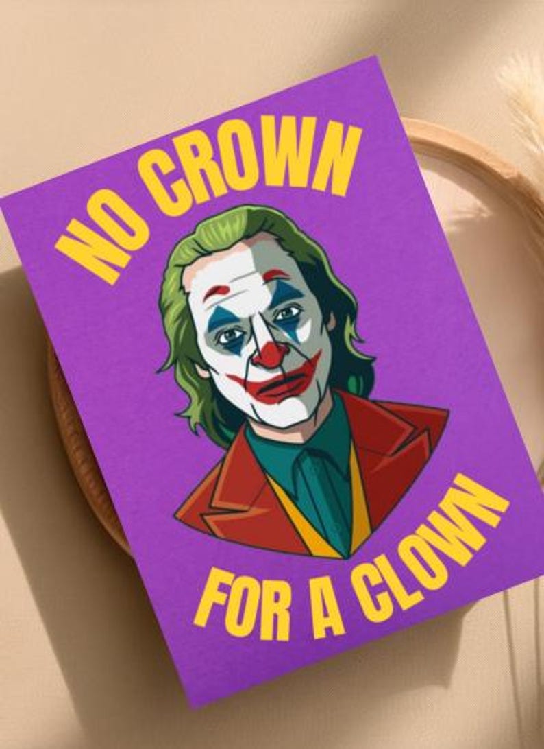 No Crown for a Clown-anti Trump Protest Sign SVG PNG Jpg Pdf, Anti ...