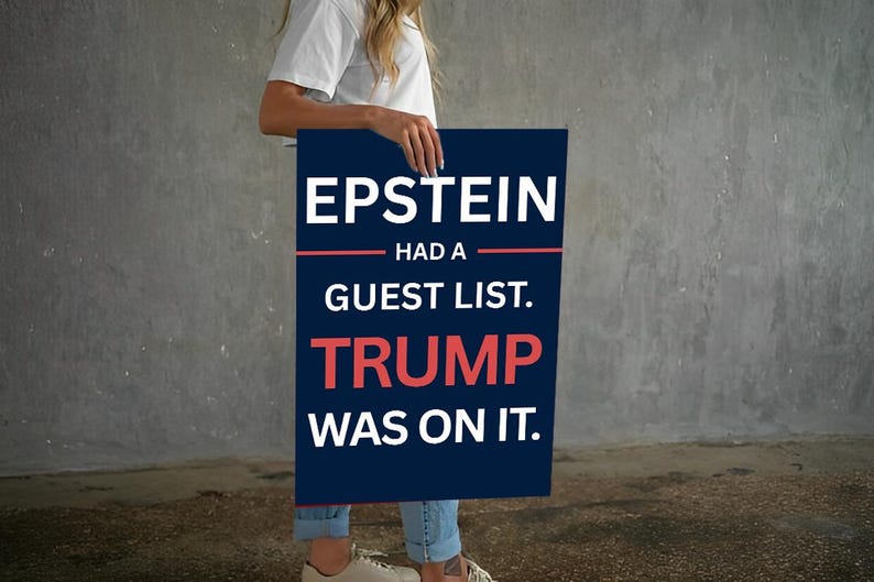 Epstein Files Protest Sign PRINTABLE, 'good Trouble' Anti-trump Poster ...