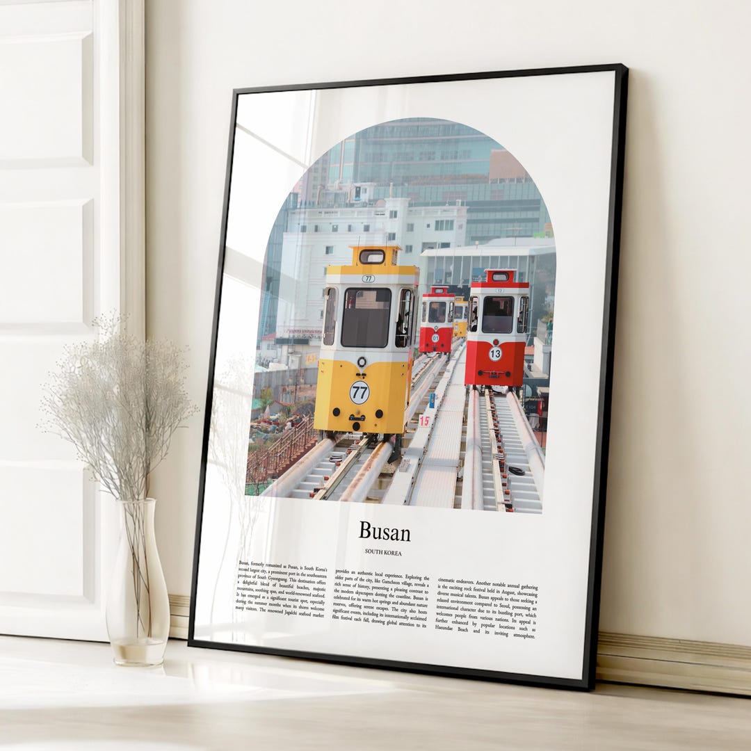 Busan Poster Print, Busan Travel Poster, Busan Custom Color Print ...