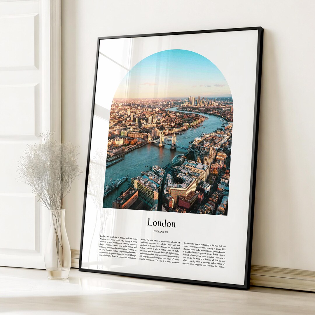 London Poster Print, London Travel Poster, London Custom Color Print ...