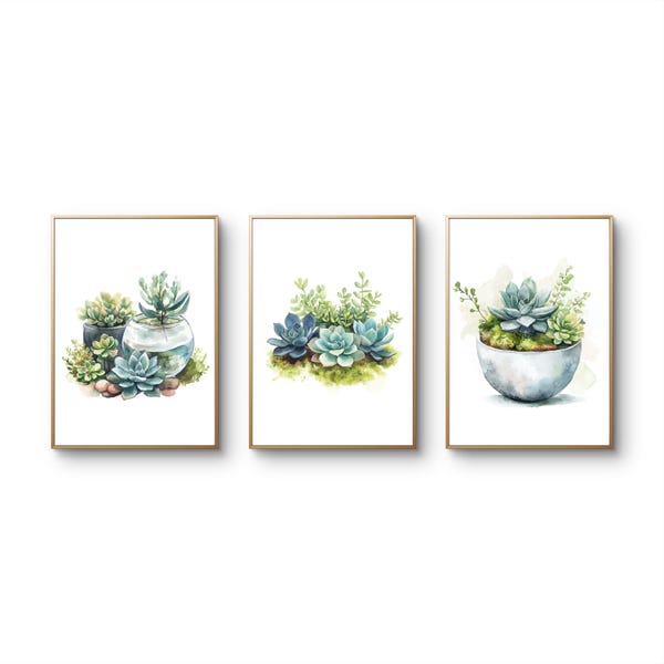 Succulent Wall Art - Etsy