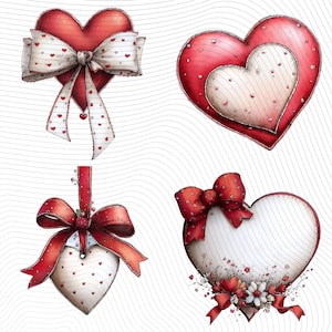 34 Valentine’s Day Clipart Set, Soft Pastel Love Elements, Accessories ...