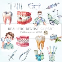 Dentist Office Clip Art, Melonheadz Characters Mini - Etsy Canada