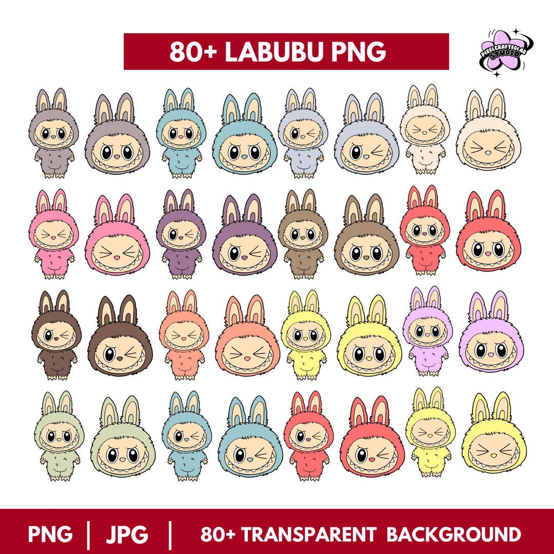 Labubu PNG Designs Bundle, Labubu Png Labubu, Instant Download, Labubu ...