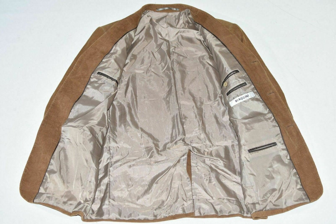 Men's Vintage BIAGGINI Brown Corduroy Blazer Jacket L Pit | Etsy