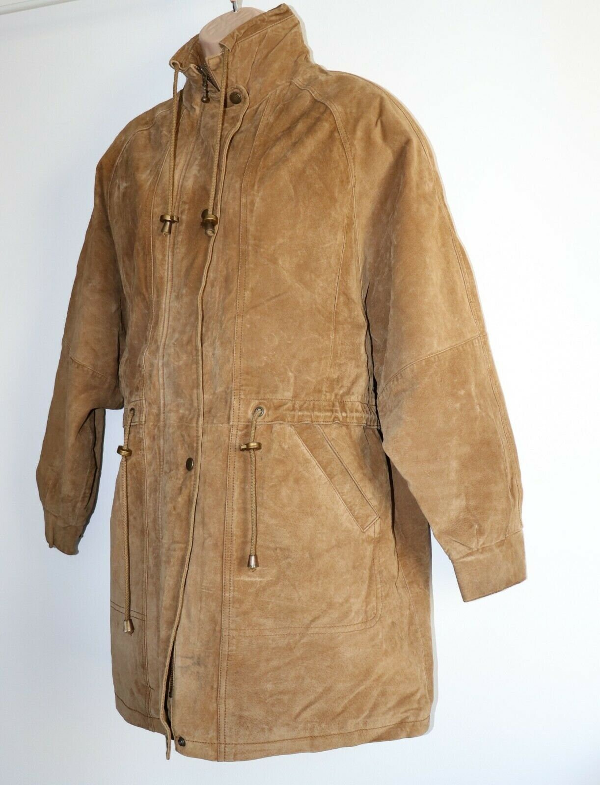 Women's Vintage MARCA Brown 100% Leather Parka Jacket UK16 - Etsy