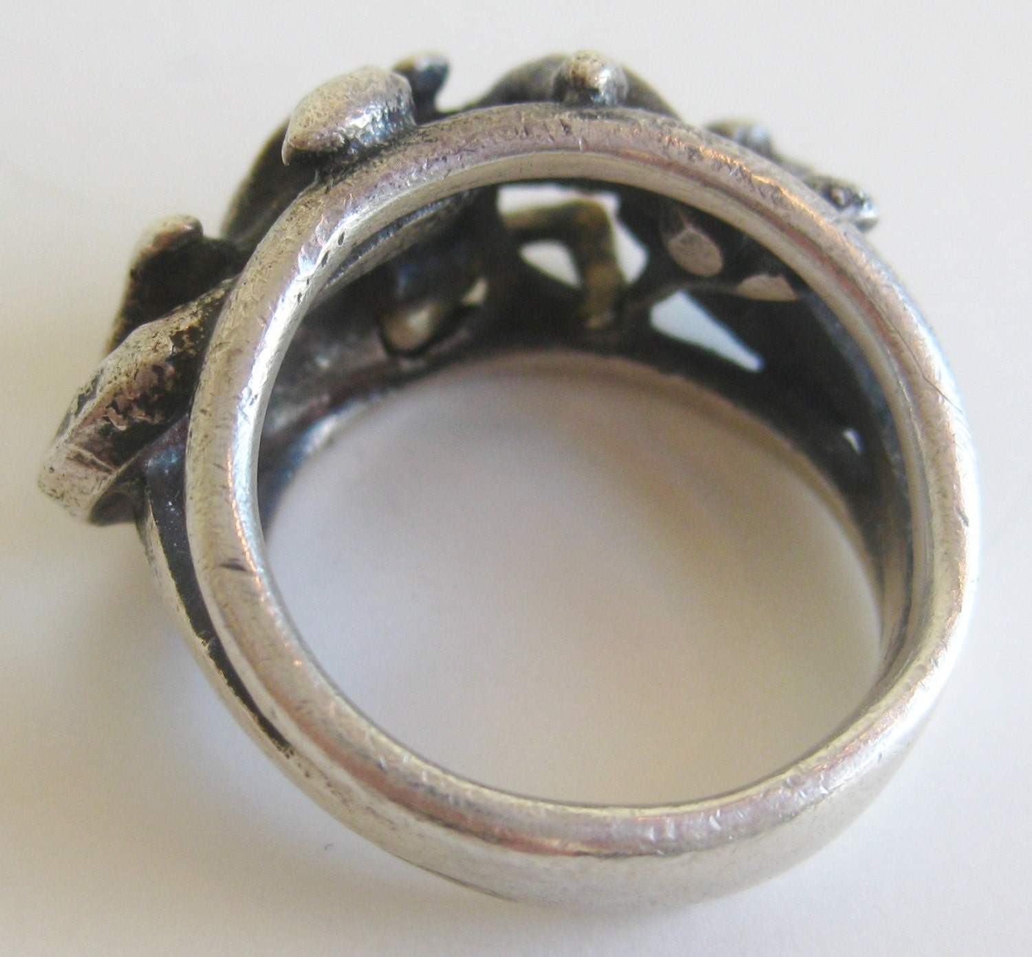 Vintage 50s Mid Century Modernist Sterling Silver Studio Jewelry Ring ...