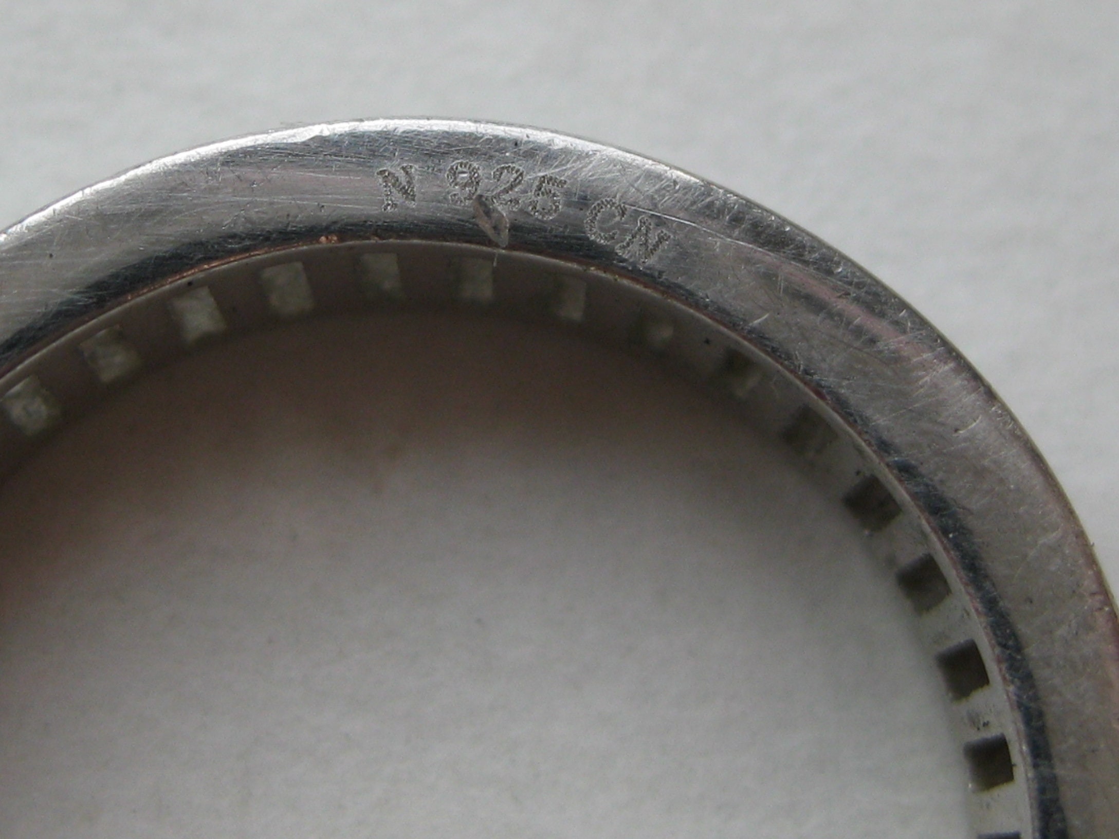 Vintage Ring Art Deco Style Sterling Silver CZ Channel Set | Etsy