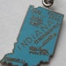 Vintage 50s Sterling Silver Blue Enamel Indiana State Souvenir Map ...