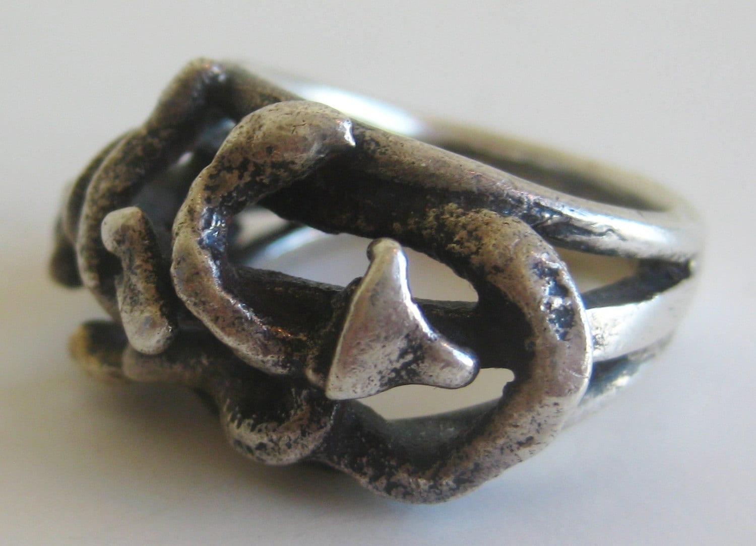 Vintage 50s Mid Century Modernist Sterling Silver Studio Jewelry Ring ...