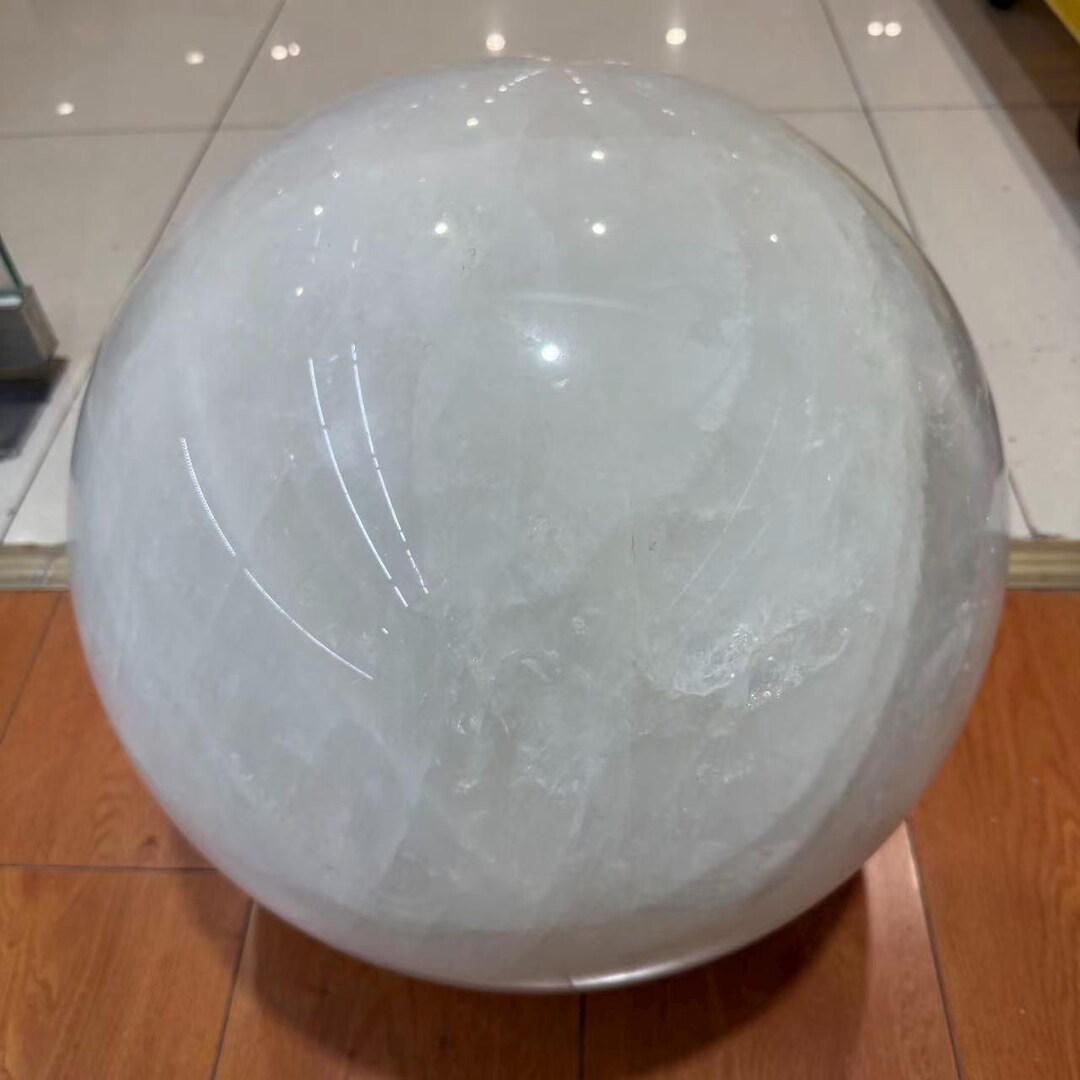 257LB Extra Large Clear Quartz Sphere,big Milky Quartz Sphere,huge ...