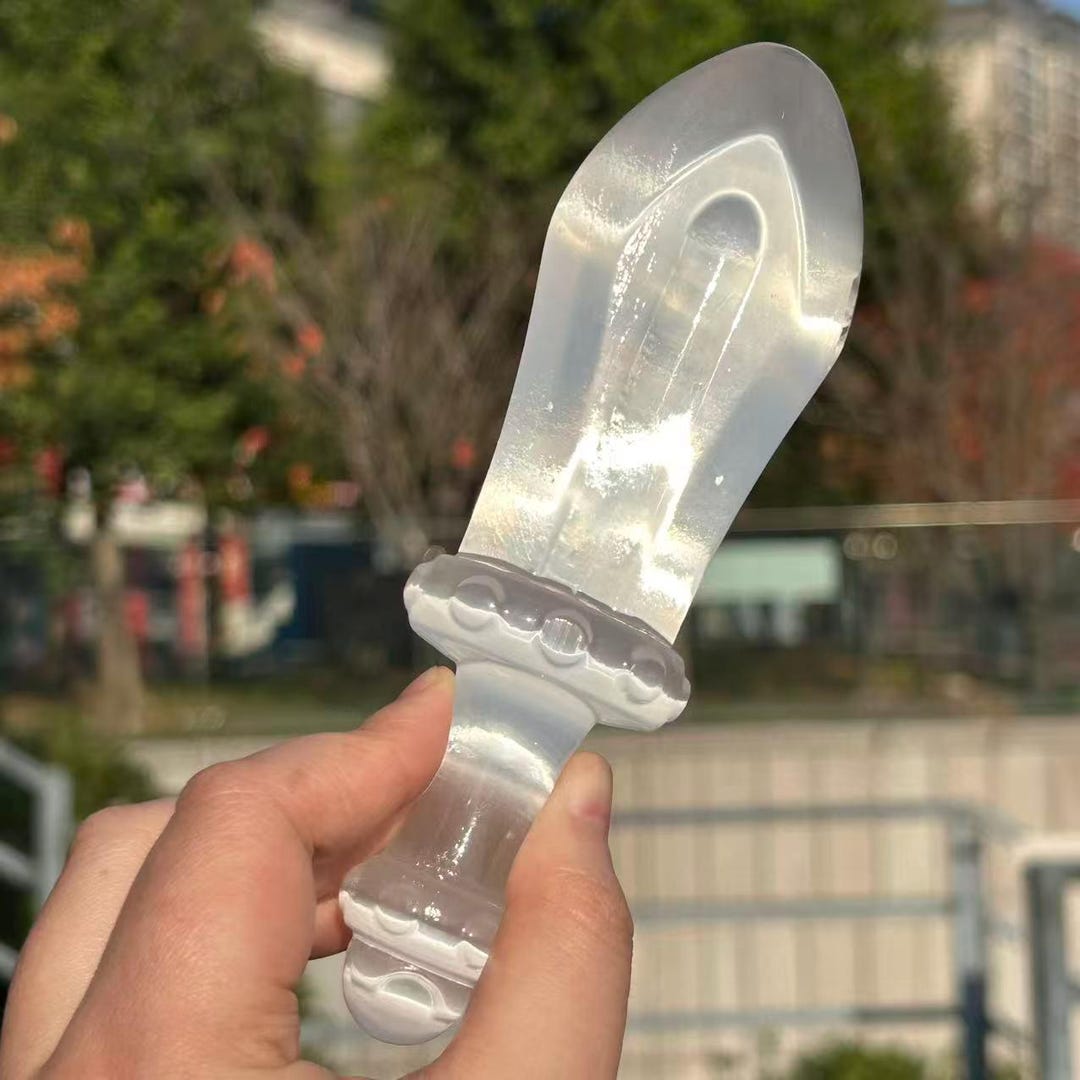 Selenite Crystal Sword: Home Decor,energy Healing Knife - Etsy