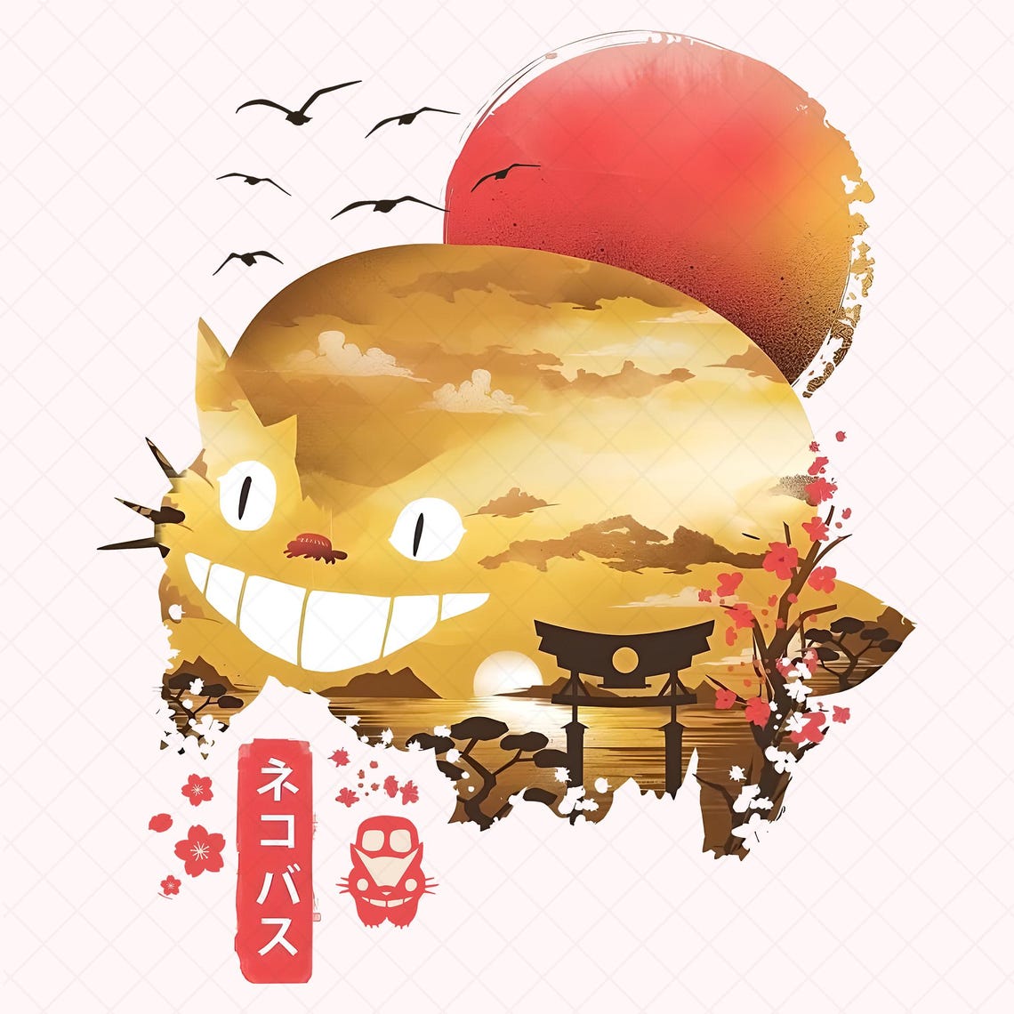 Totoro Catbus Png, Studio Ghibli PNG, My Neighbor Totoro PNG, Howl's ...