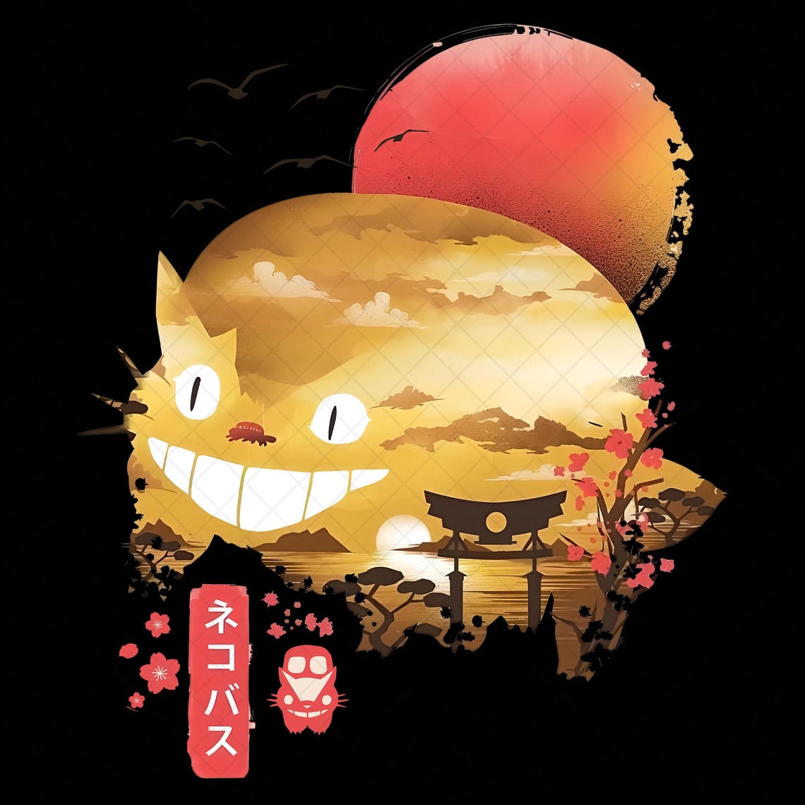 Totoro Catbus Png, Studio Ghibli PNG, My Neighbor Totoro PNG, Howl's ...
