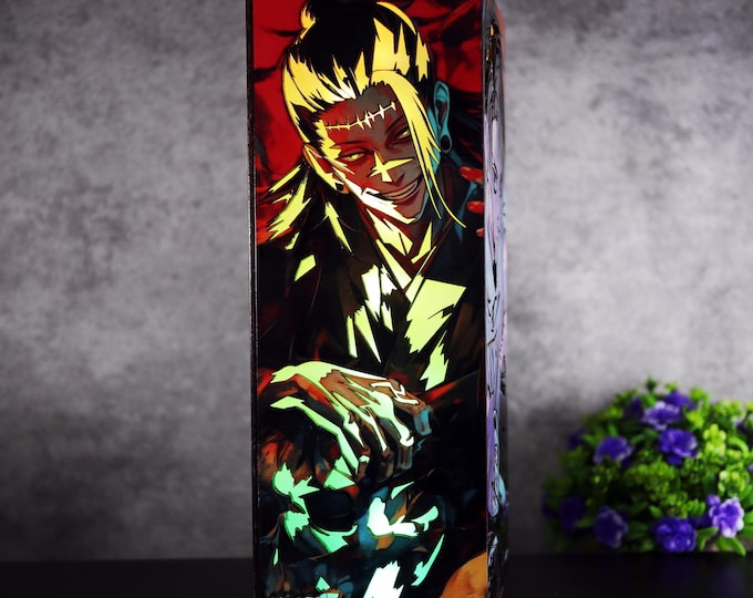 JJK Gojo Geto Anime Light Frame Box Painting Decor - Etsy