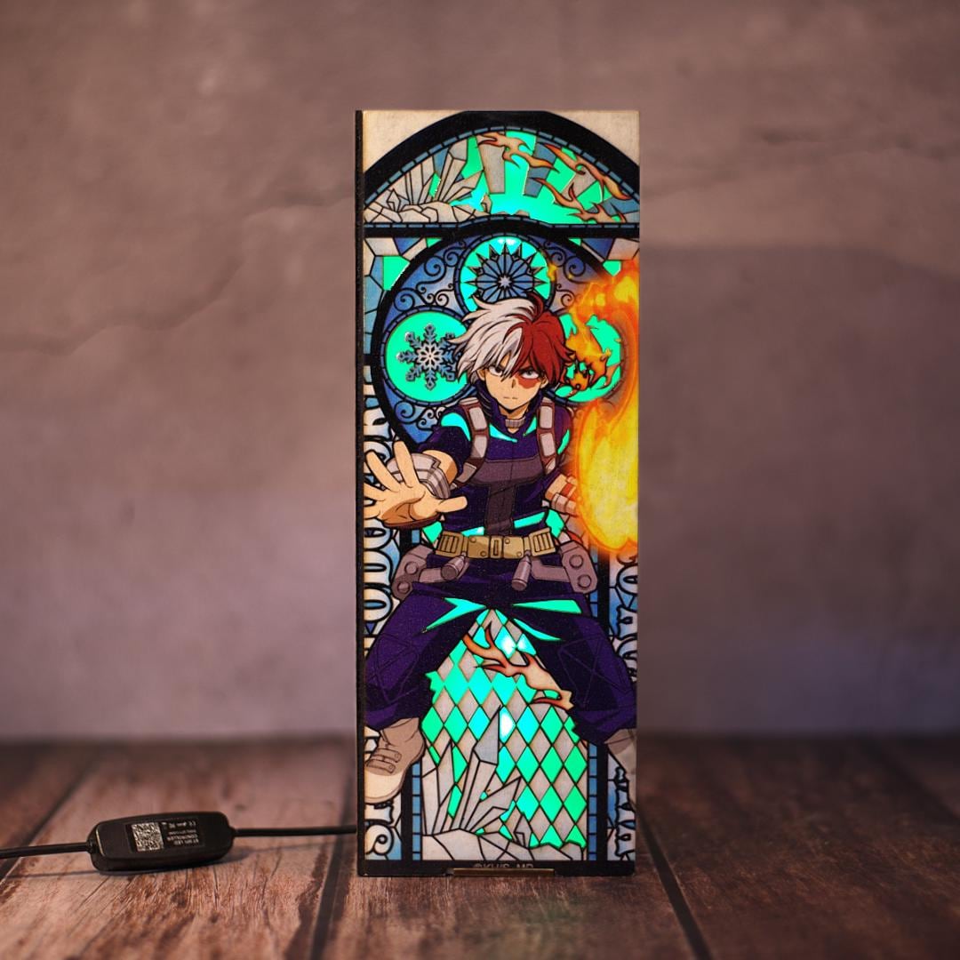 My Hero Academia Night Light, Wood Box Lamp, Anime Night Light, Mha Led ...