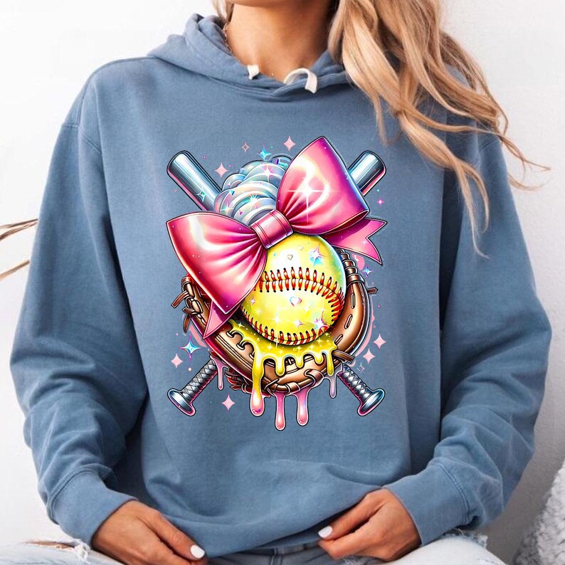 Softball Game Day Drip Png, Preppy Softball Ice Cream Drip Png, Mama ...