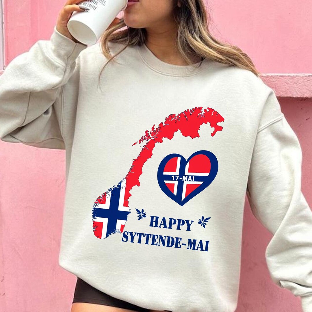 Norway National Day 17th May Norway Map Flag Heart Graphic Png, Heart ...