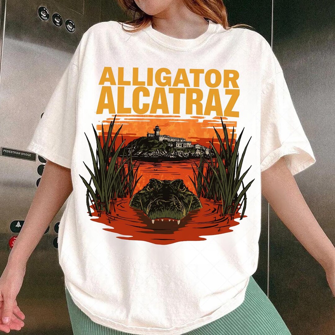 Alligator Alcatraz PNG, Everglades Florida Parody Png, Funny Vintage ...